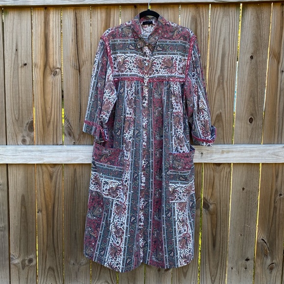 Models Coat | Dresses | Models Coat Western Prairie Paisley Boho Dress ...